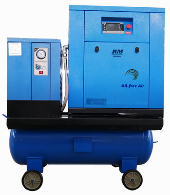 China 10 bar 3.7kw 5.5kw portable scroll air compressor oil free supplier