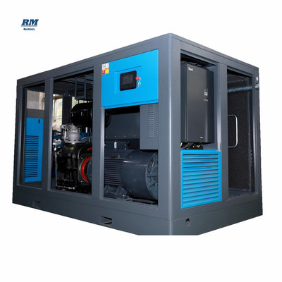 China 160KW 220Hp factory super silent two stage screw air compressor for molding supplier