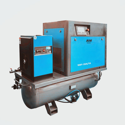 China 1m3/min 8bar all in one screw air compressor for sand blasting machine supplier