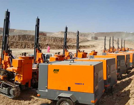 Heavy Duty Portable Mobile Diesel Mining Industrial Screw Air Compressor supplier