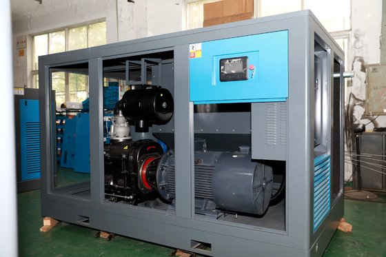 45kw 7 Bar Energy Saving screw air compressor two stage screw airend screw air compressor supplier