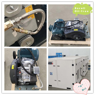 5hp Scroll Compressors Oil Free With Air Tank 3.7kw oil free scroll air compressor for medical use supplier